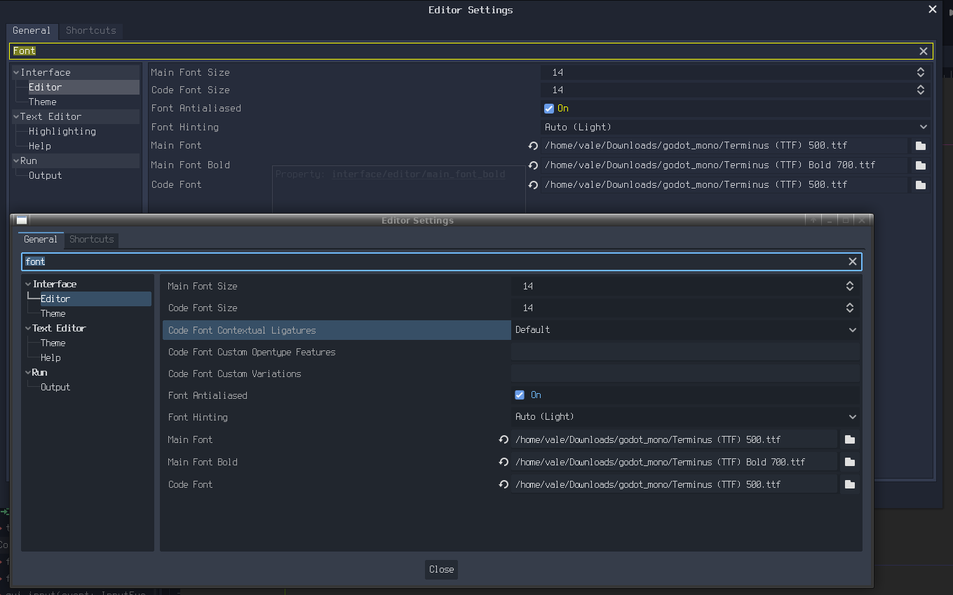 [4.0] Custom fonts not managed properly · Issue #57138 · godotengine ...
