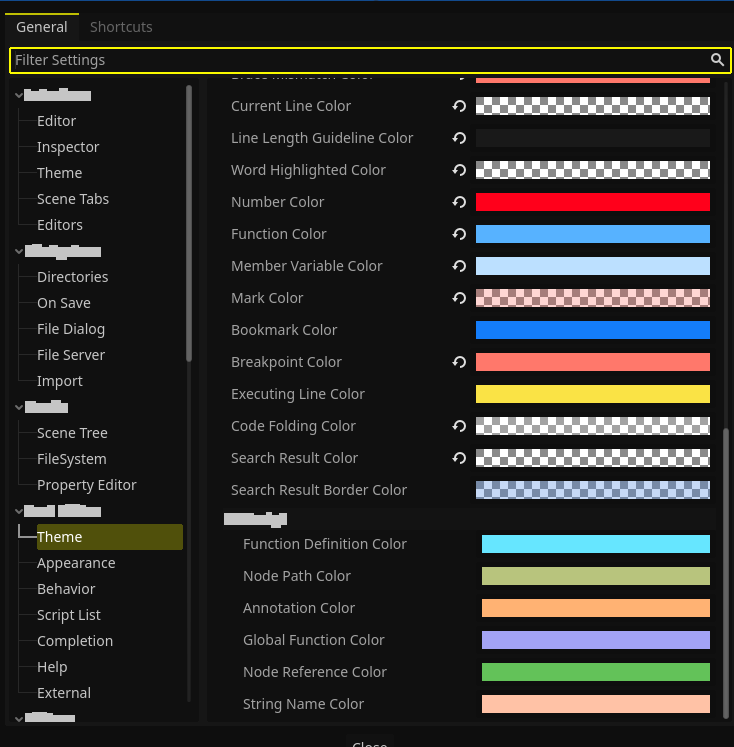 Garbled Text Rendering After Opening The Theme Section Of The Editor Settings · Issue 71262