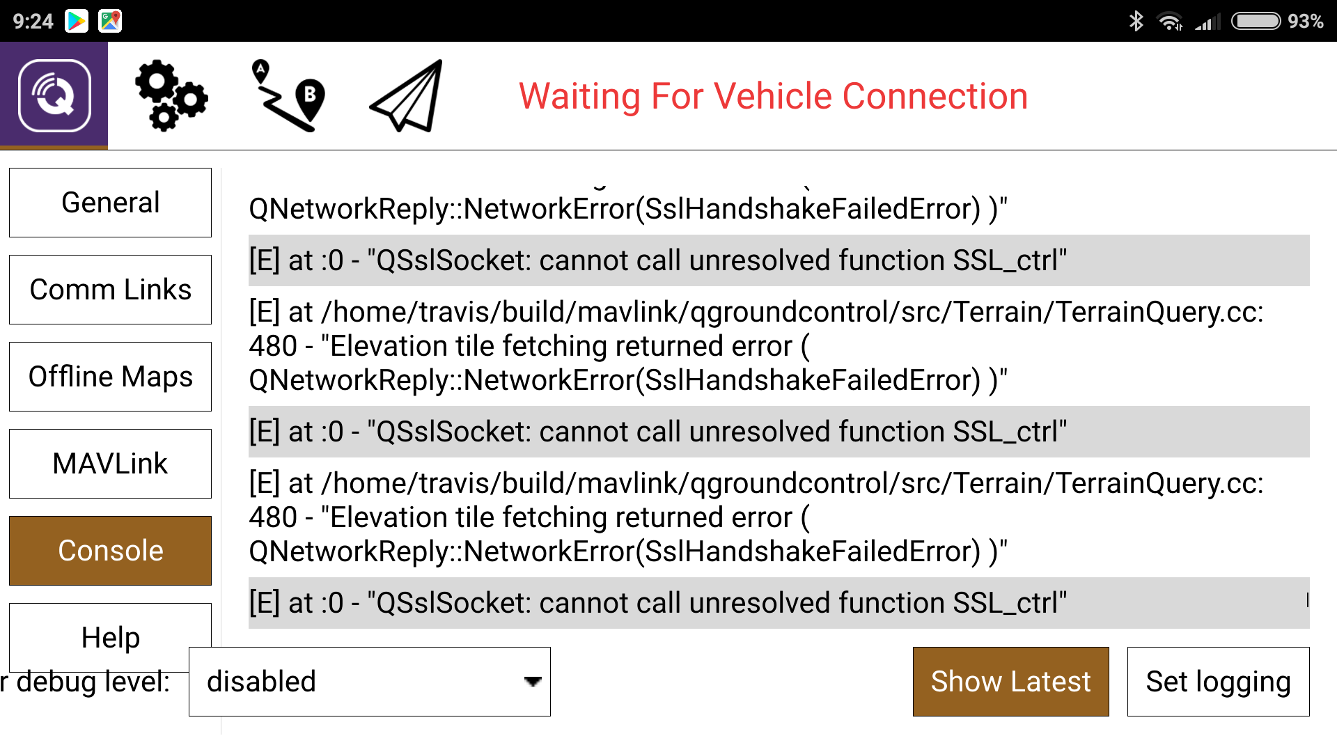 SSL error with Terrain on Android QGC 3.4 · Issue #6780 · mavlink/qgroundcontrol · GitHub