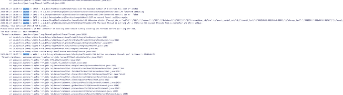 Sql Server Sync Have Started Failing Ingestion Cdc Incremental · Issue 27918 · Airbytehq