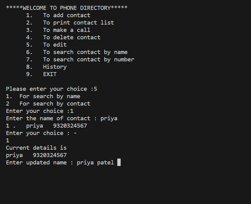 GitHub - HardiRakholiya/Phone_directory