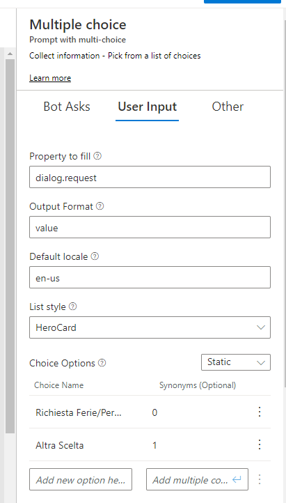 Multiple Choice HeroCard complex string values · Issue #2038 · microsoft/BotFramework-Composer ...