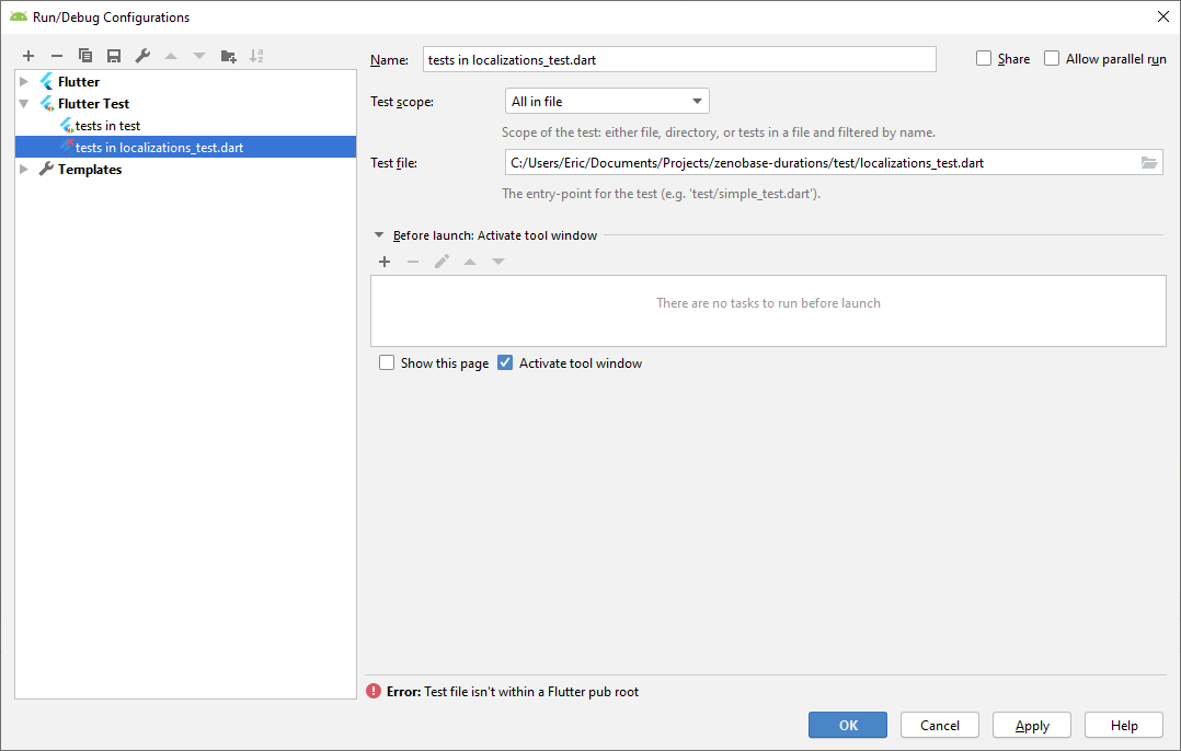Can No Longer Run All In File · Issue 4298 · Flutter Flutter Intellij · Github