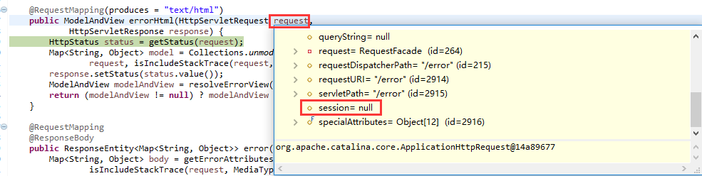 Lost Session In Basicerrorcontroller · Issue 16095 · Spring Projects