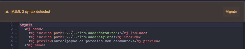Migration to v4 has issues with includes · Issue #254 · mjmlio/mjml-app · GitHub
