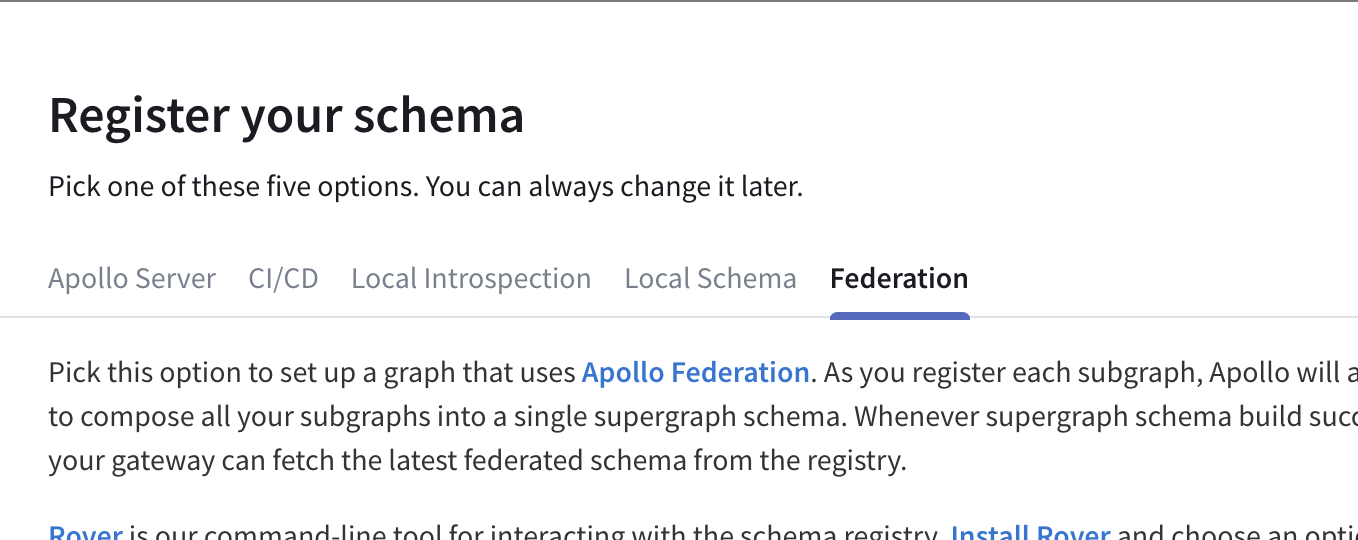 Quickstart. Rover fails with graph name · Issue #998 · apollographql/federation · GitHub