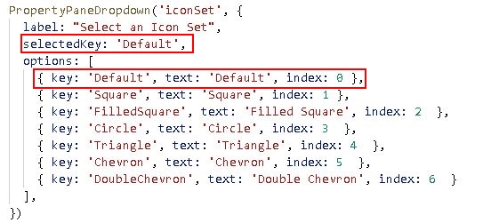 PropertyPaneDropdown 'selectedKey' option does not set the value of the control · Issue #759 ...