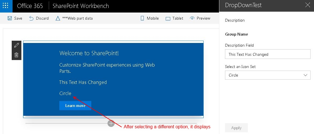 PropertyPaneDropdown 'selectedKey' option does not set the value of the control · Issue #759 ...
