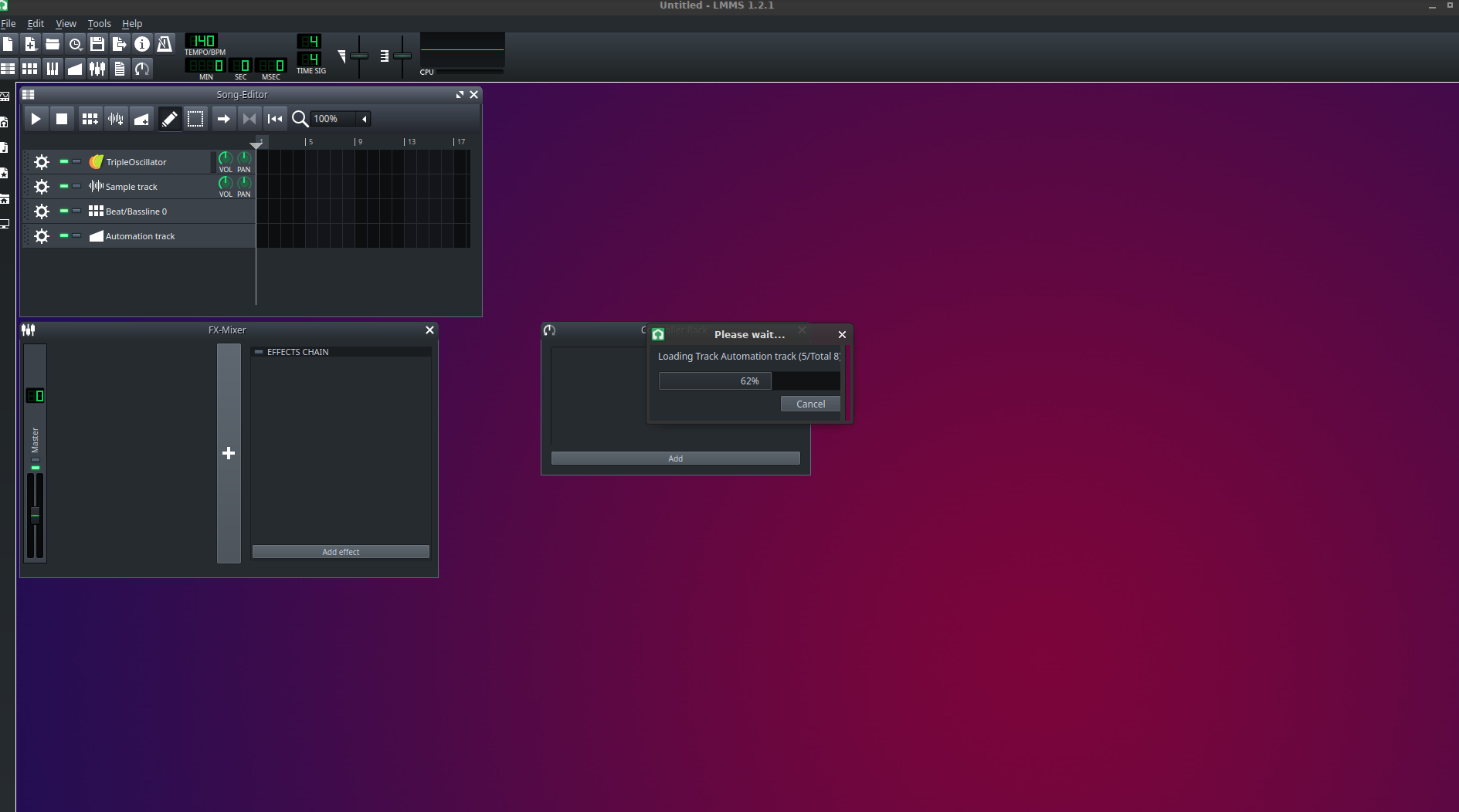 Invalid soundfont path causes segmentation faults that make a project impossible to open later ...