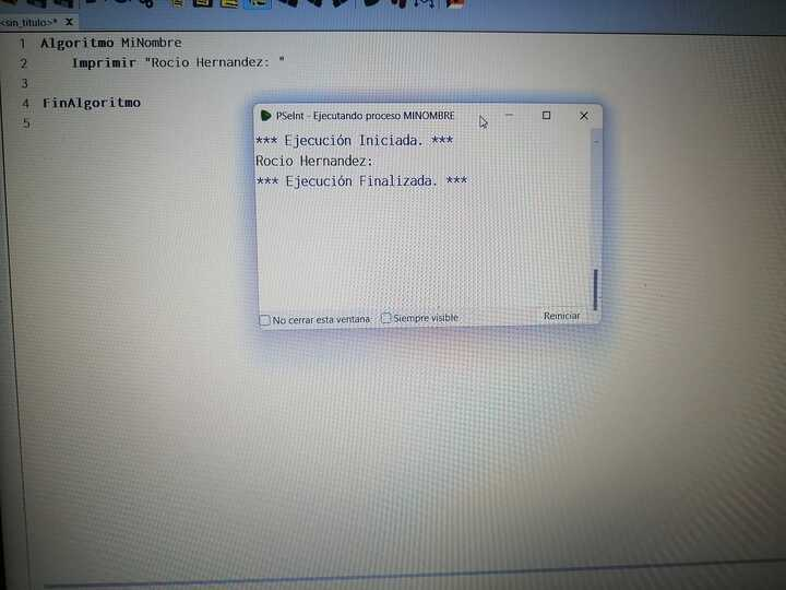 Pseudocodigo/Imprimir mi nombre readme.md at main · RocioHernandez00/Pseudocodigo · GitHub