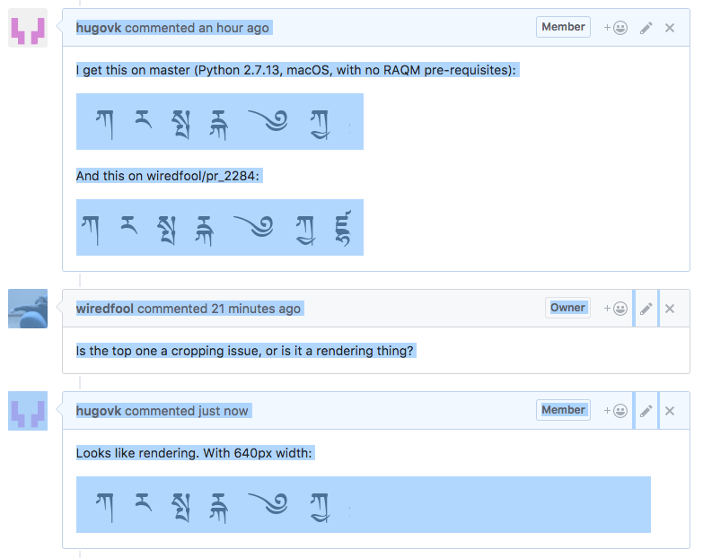 How to render stacked Tibetan letters · Issue #2572 · python-pillow/Pillow · GitHub
