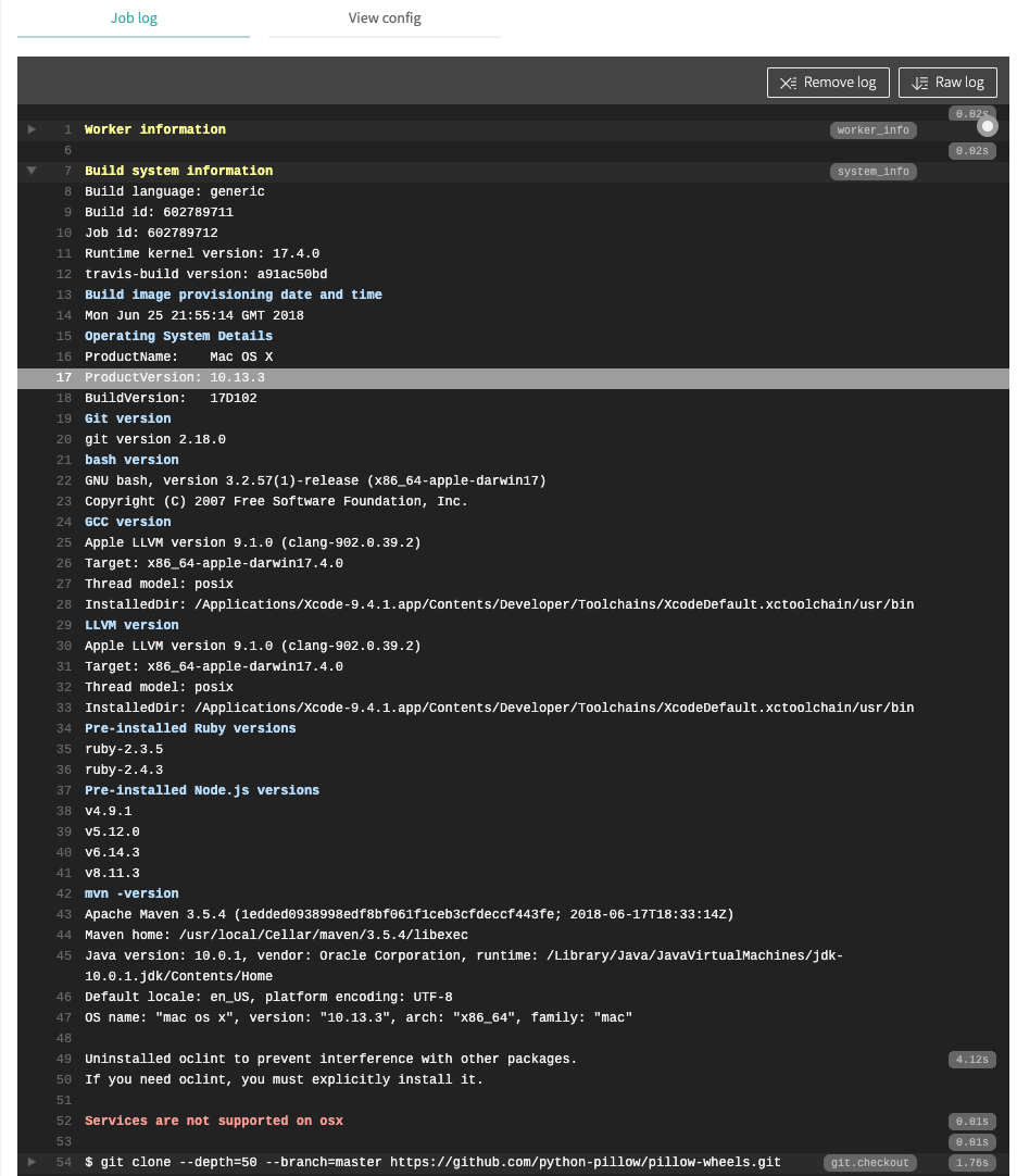 Build System Info In The Log Issue 346 Actions runner GitHub