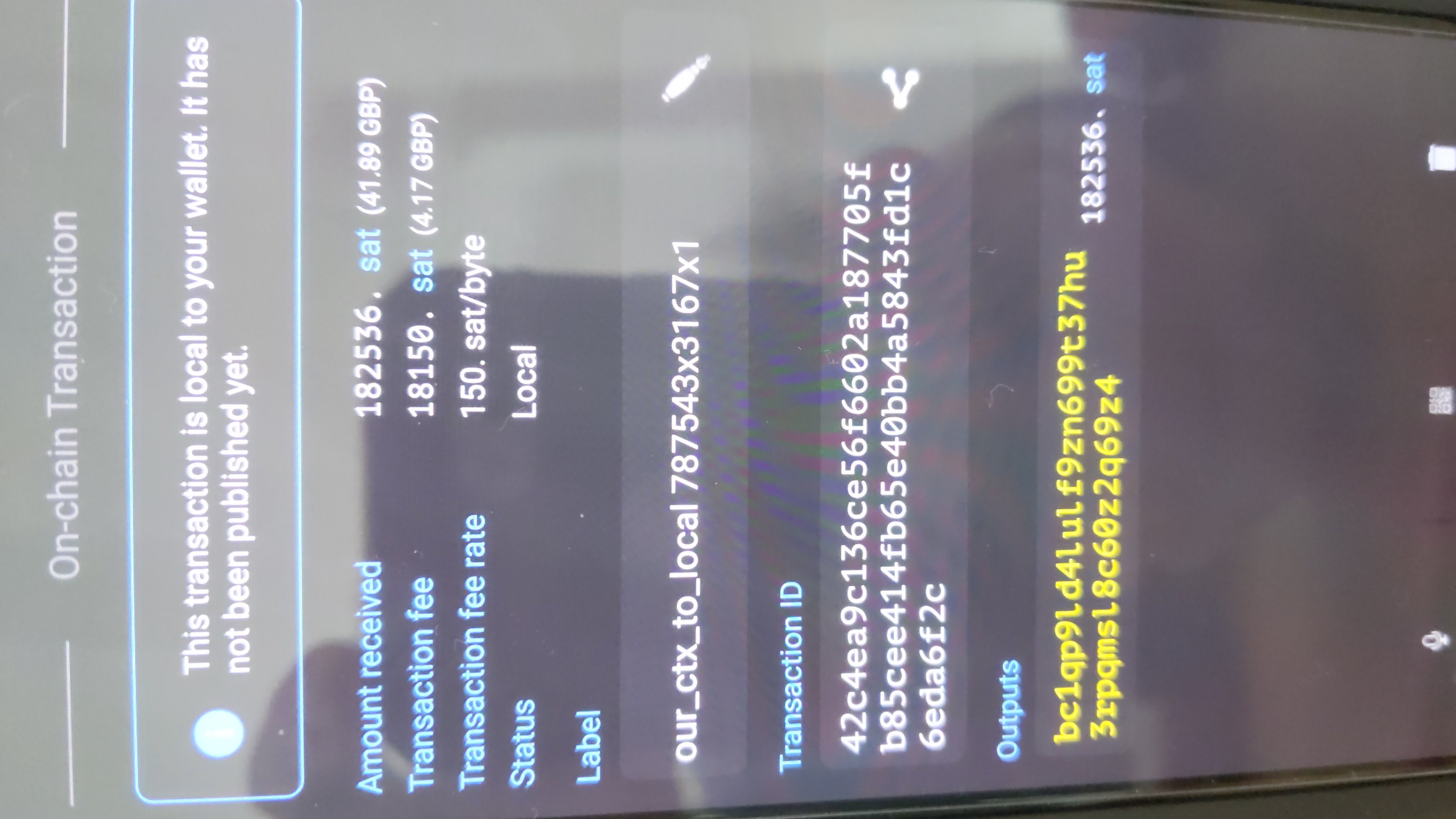 Electrum Mobile app v4.4.1.0 Error when broadcasting transaction from closing of lightening ...