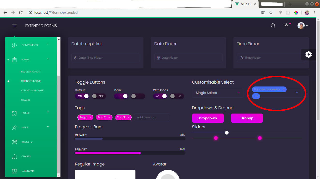 Inconsistency in SELECT and OPTION CSS · Issue #6 · creativetimofficial/ct-vue-black-dashboard ...