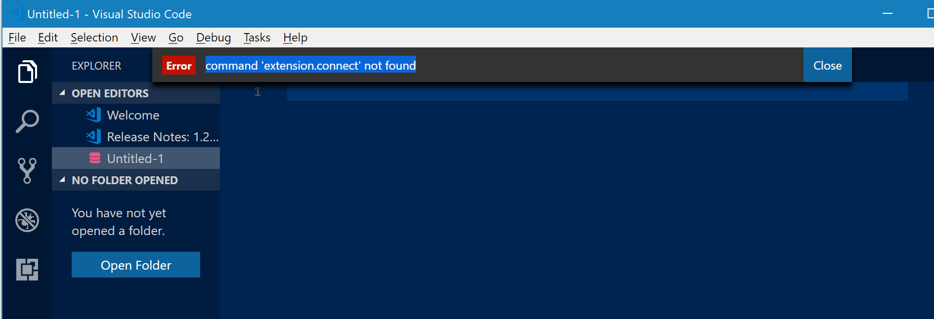 Command Nnect Not Found · Issue 448 · Microsoftvscode Mssql · Github
