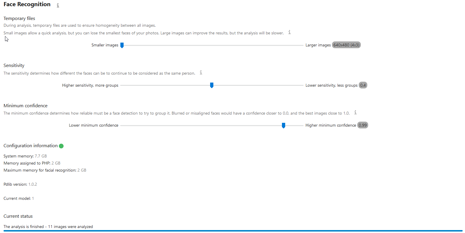 Please be patient / No faces shown · Issue #409 · matiasdelellis/facerecognition · GitHub