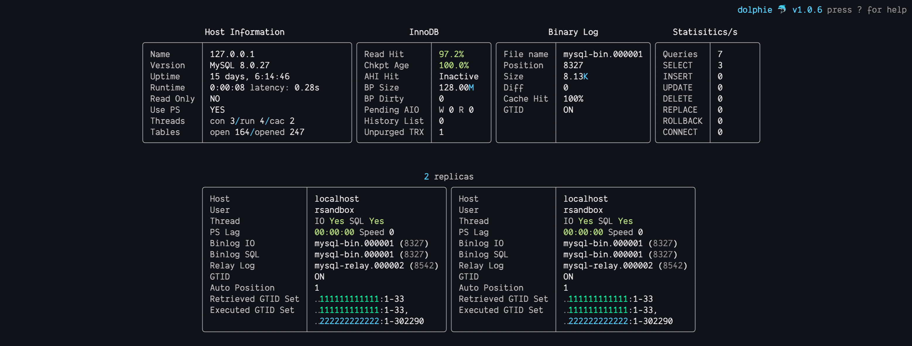 GitHub - charles-001/dolphie: An intuitive feature-rich top tool for ...