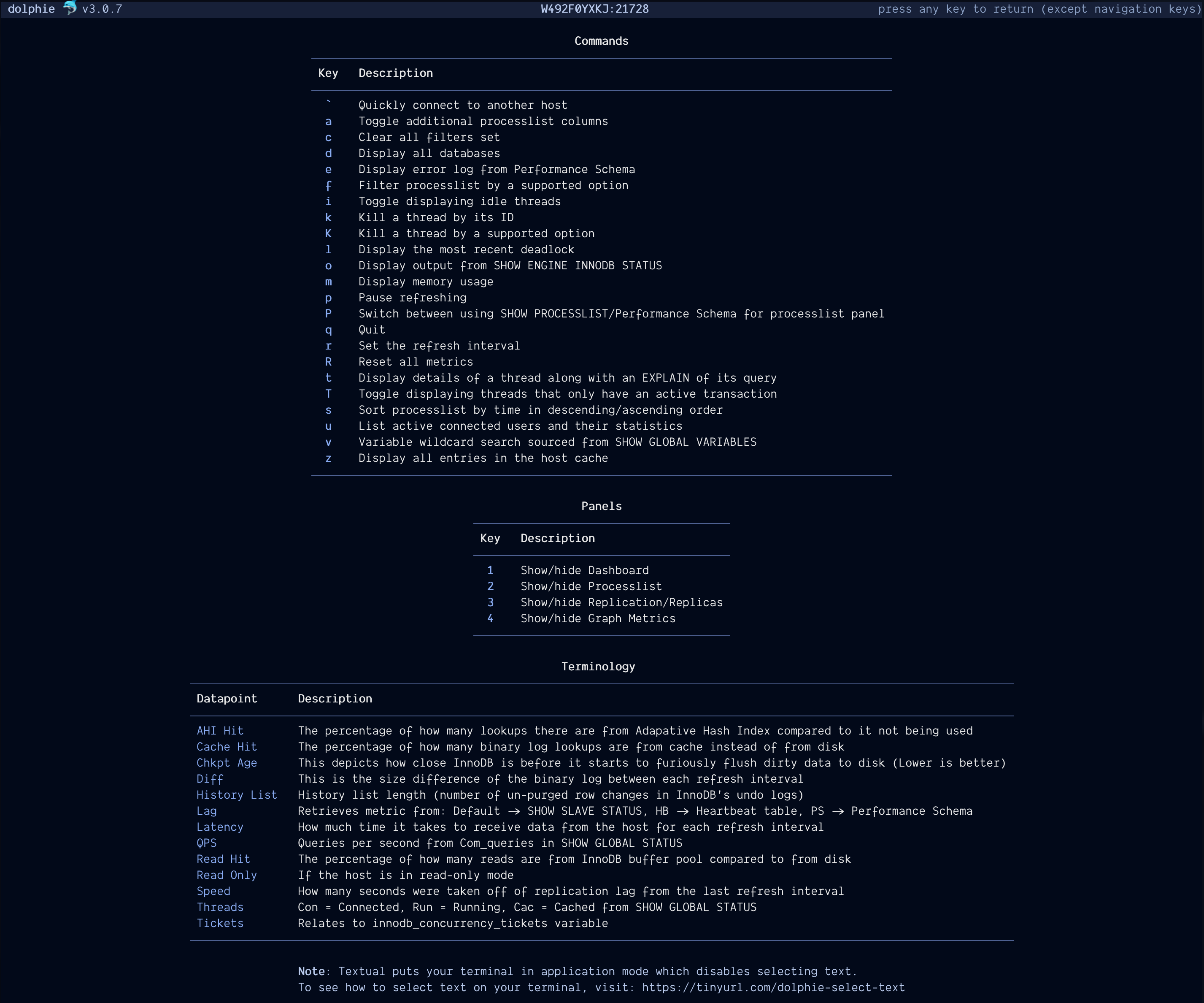 GitHub - charles-001/dolphie: An intuitive feature-rich terminal tool ...