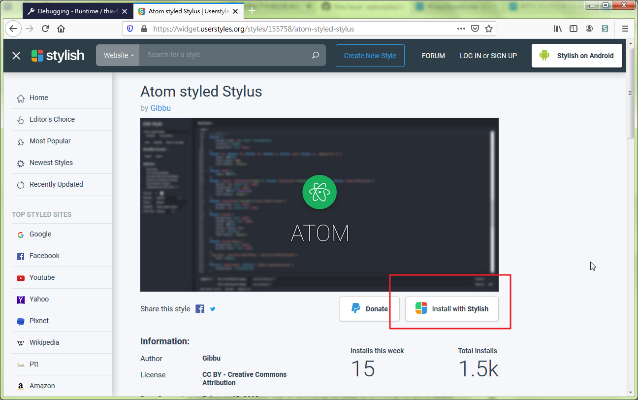 Can't install styles from USO in FF Nightly · Issue #773 · openstyles/stylus · GitHub