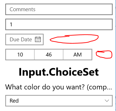[UWP] Date and time picker doesn't stretch full width · Issue #616 · microsoft/AdaptiveCards ...