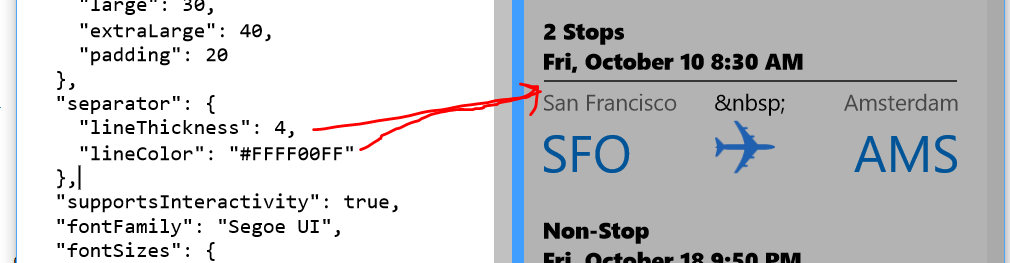 Shared model doesn't parse hostConfig separator property · Issue #732 ...