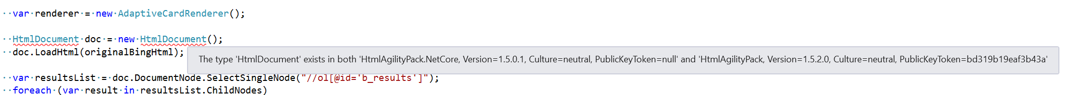 .NET HTML doesn't let you also use HtmlDocument APIs · Issue #1568 ...