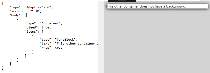 Bleed Property On Elements · Issue 2109 · Microsoftadaptivecards · Github