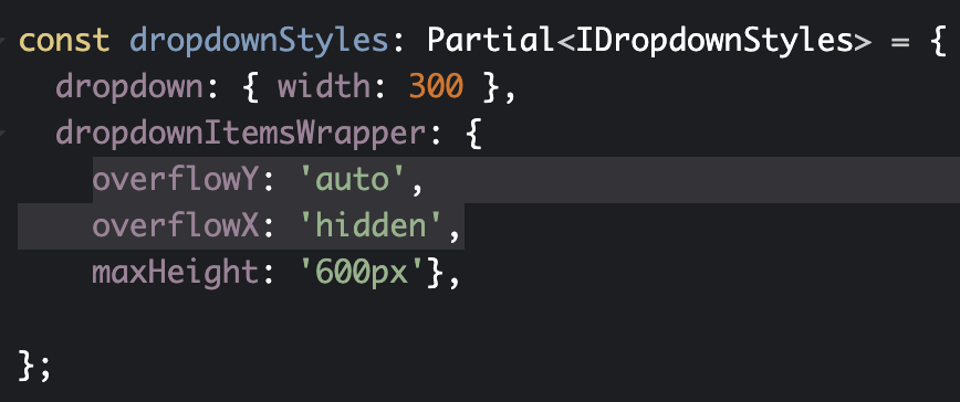 dropdown callout with double scroll bar · Issue #10997 · microsoft/fluentui · GitHub