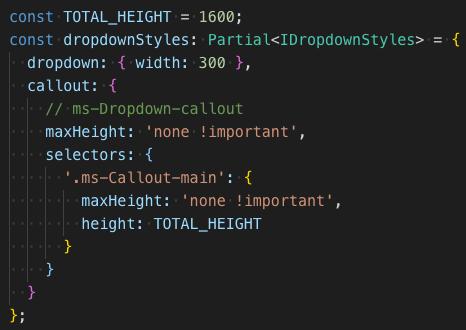 dropdown callout with double scroll bar · Issue #10997 · microsoft/fluentui · GitHub