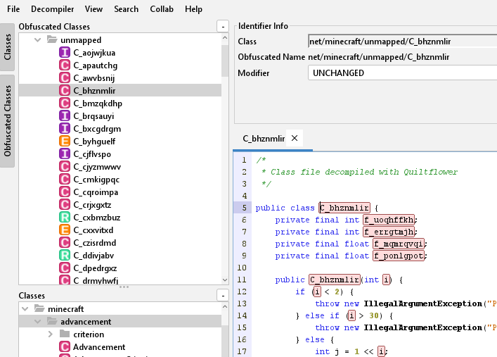 [bug] Classes docker collapses when renaming a class · Issue #48 · QuiltMC/enigma · GitHub