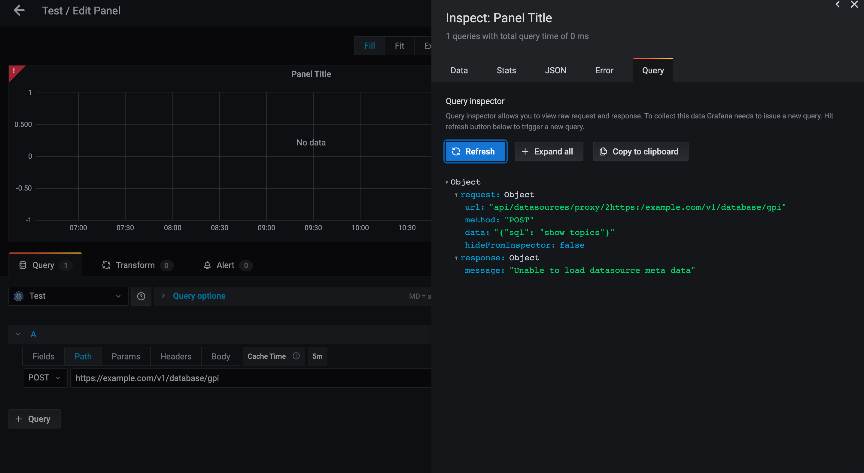 Url Appended With Datasource Path · Issue 78 · Grafanagrafana Json Datasource · Github 