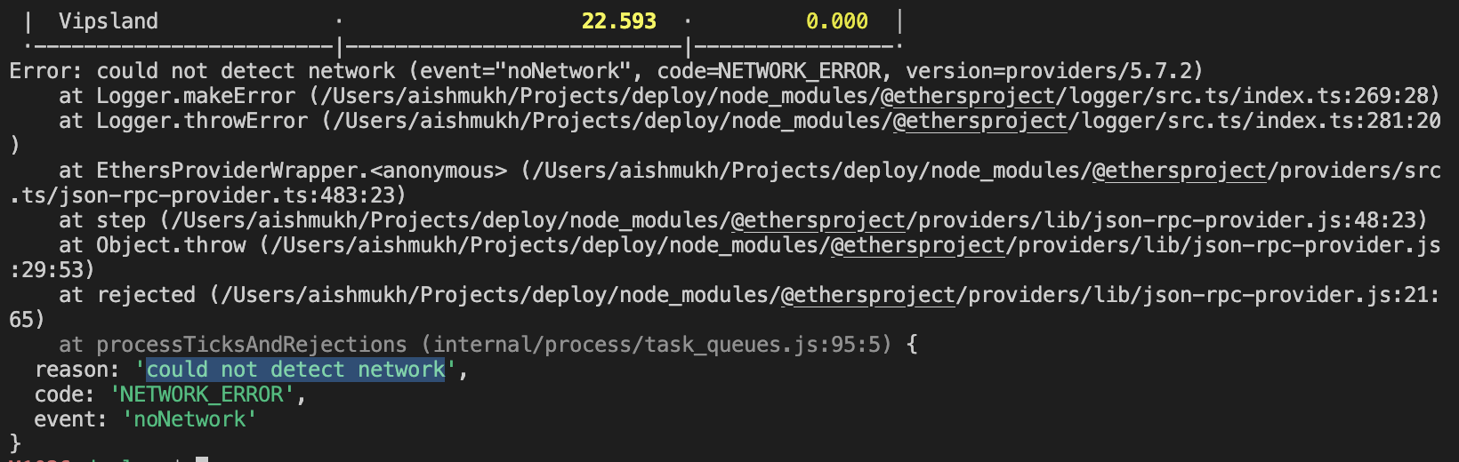 I'm getting this problem, can u guys help out? code: 'NETWORK_ERROR' · Issue #3763 ...
