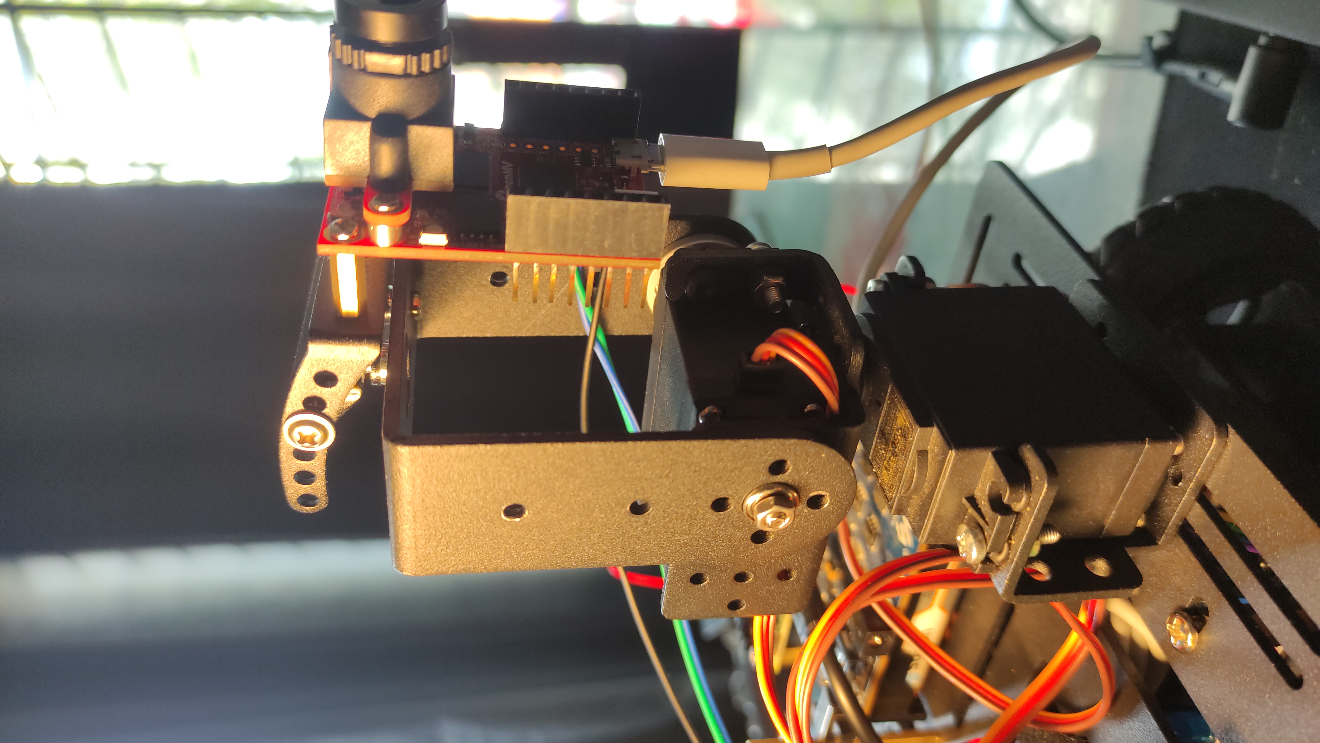 GitHub - aleksjal/P-T-Robot-OpenMV: Pan&Tilt Robot controlled with OpenMV H7 Plus vision sensor.