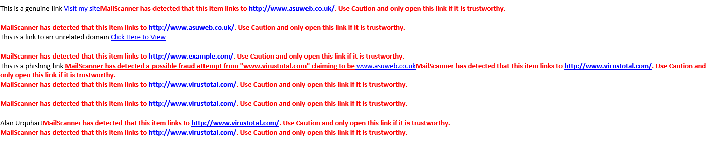 Highlight Hidden URLs - documentation · Issue #398 · MailScanner/v5 ...