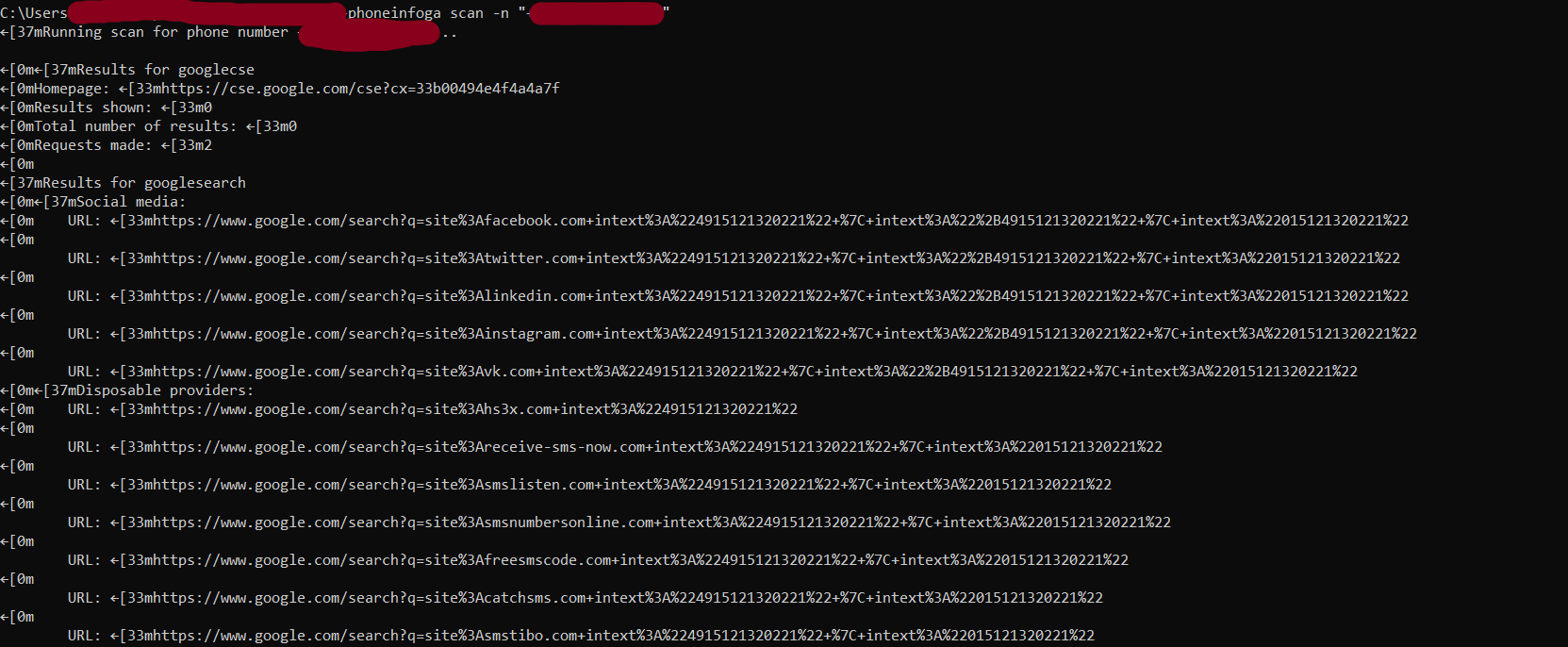 Display problem? · Issue #1265 · sundowndev/phoneinfoga · GitHub