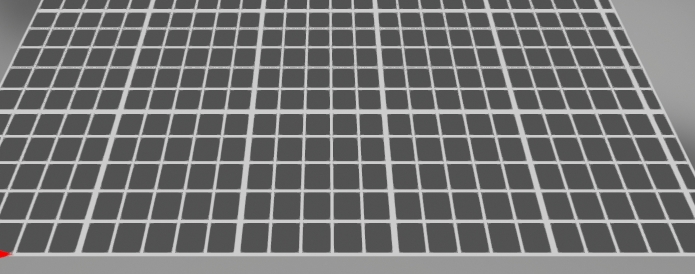Using rectangular patches as grid lines, the rendering will flicker ...