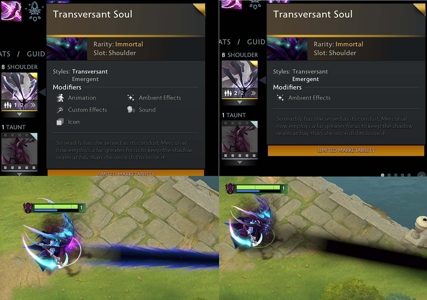 Spectre Immortal Shoulder Style 2 Bug · Issue #10762 · ValveSoftware/Dota2-Gameplay · GitHub