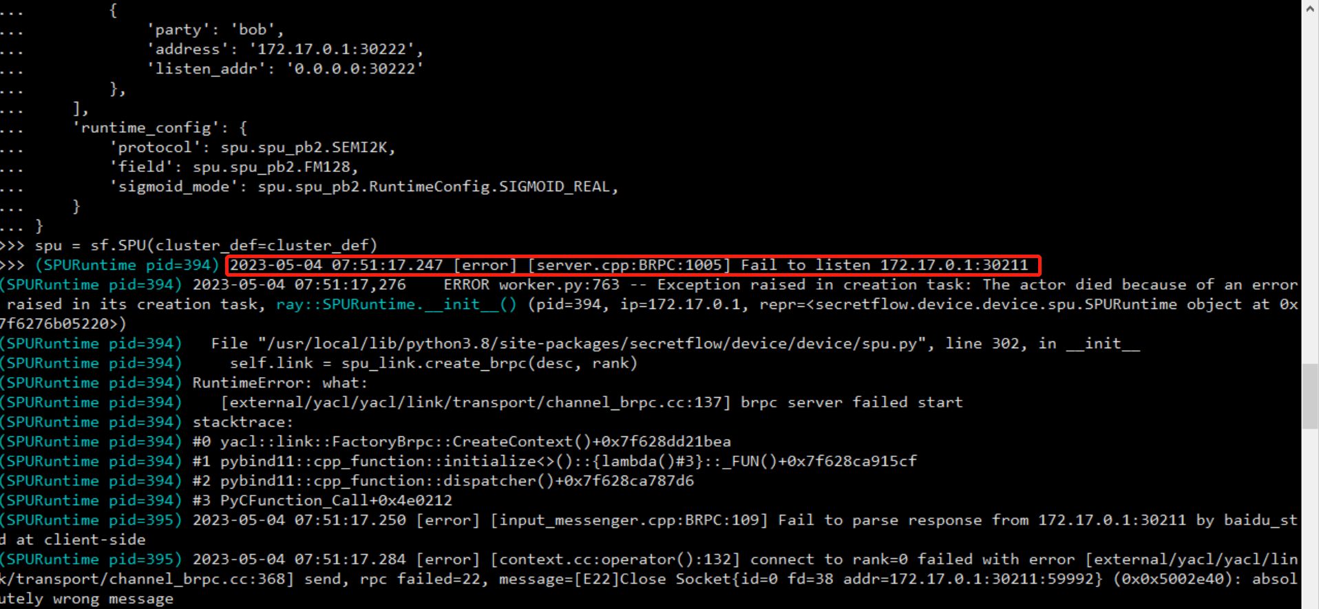 隐语部署问题 · Issue #494 · secretflow/secretflow · GitHub