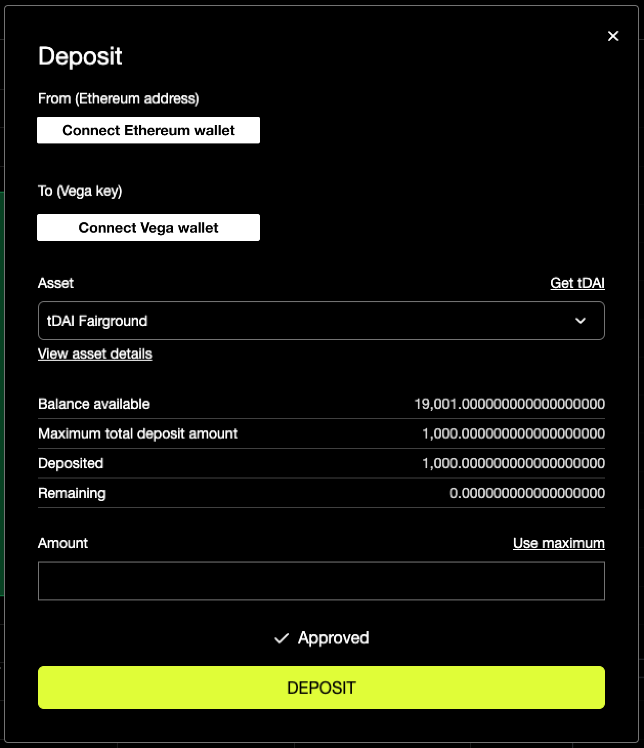 Dont require Ethereum connection to display collateral · Issue #1812 · vegaprotocol/frontend ...