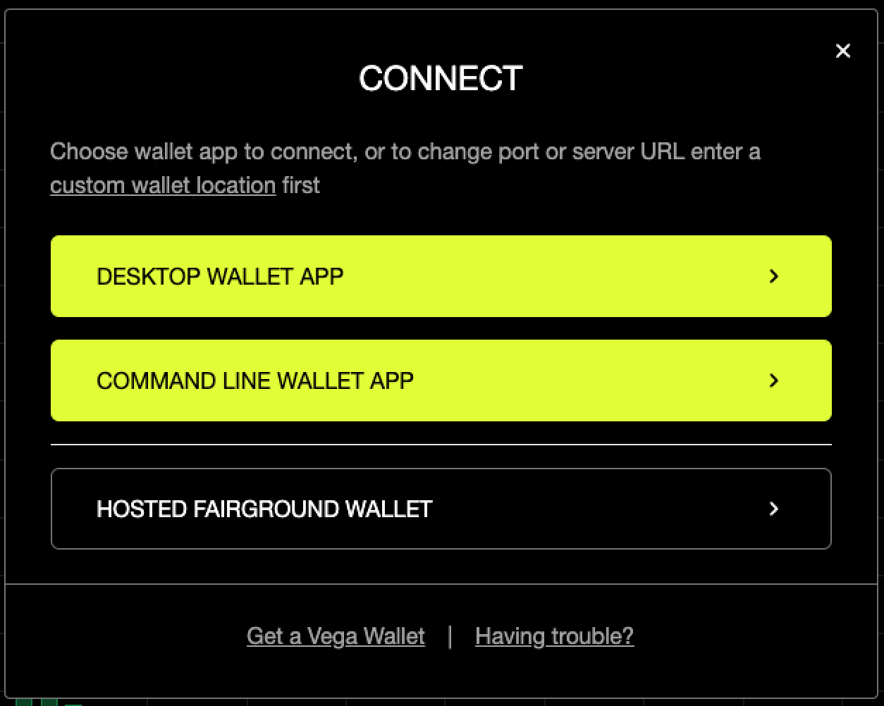 Dont require Ethereum connection to display collateral · Issue #1812 · vegaprotocol/frontend ...