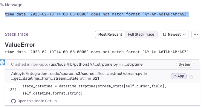 馃悰 Source S3 The Current Versions Date Validation Is Too Strict Causing Connections To Fail