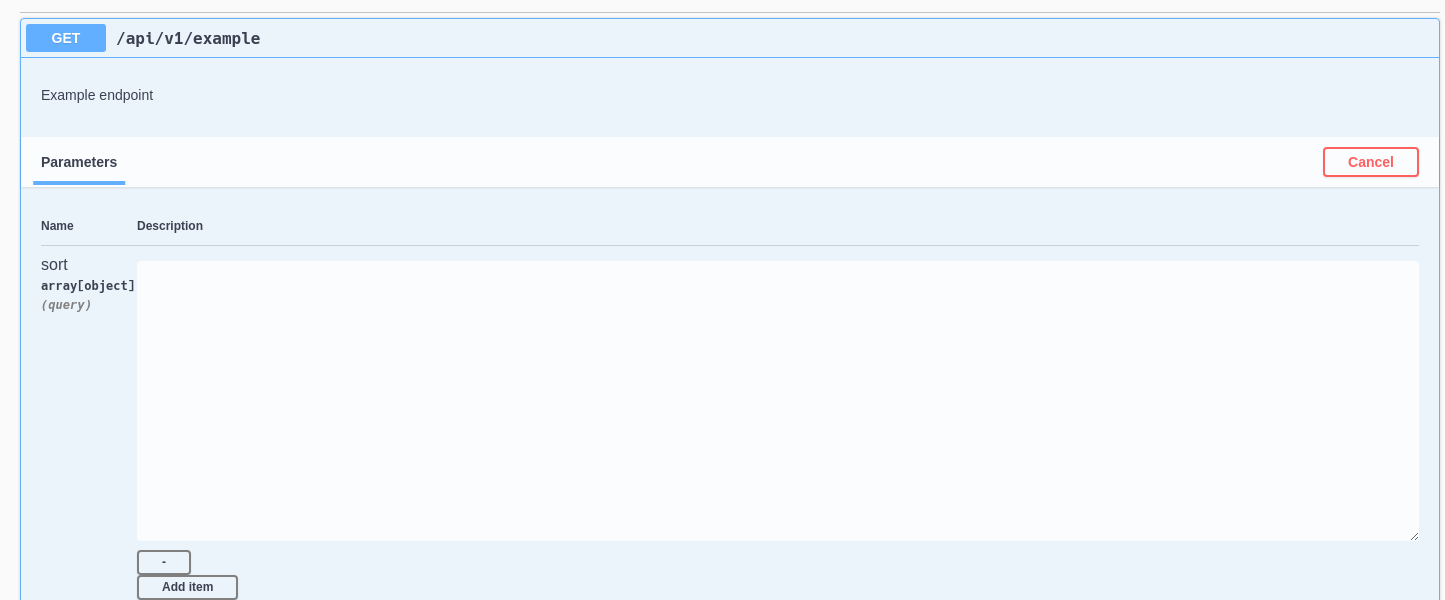 Describing Parameter With Content Not Working When Using Array Of Objects · Issue 5910