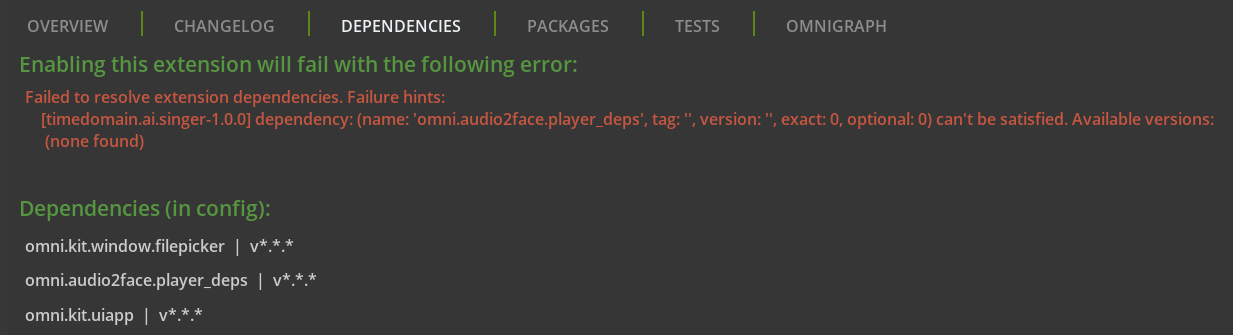 dependency error · Issue #3 · timedomain-tech/Timedomain-Ai-Singer-Extension · GitHub