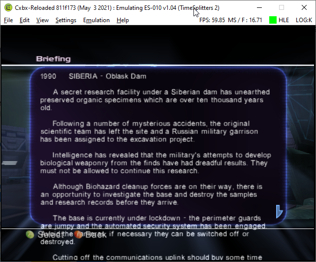 TimeSplitters 2 [TimeSplitters 2] [ES-010] [1.04] · Issue #1078 · Cxbx-Reloaded/game ...