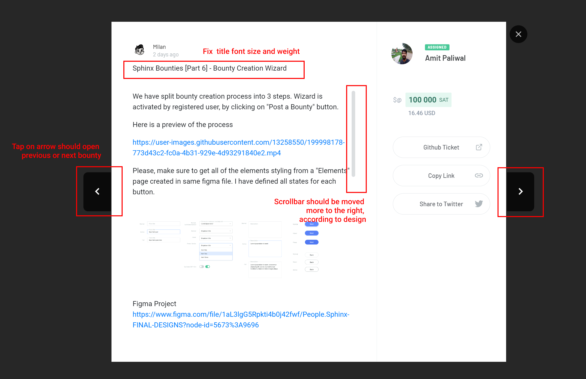 Sphinx Bounties [Part 5] - Details page [Desktop] · Issue #311 · stakwork/sphinx-tribes · GitHub