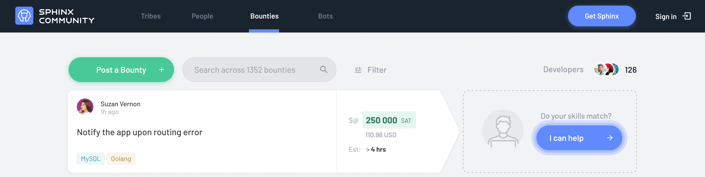 Updated Search · Issue 365 · Stakworksphinx Tribes · Github