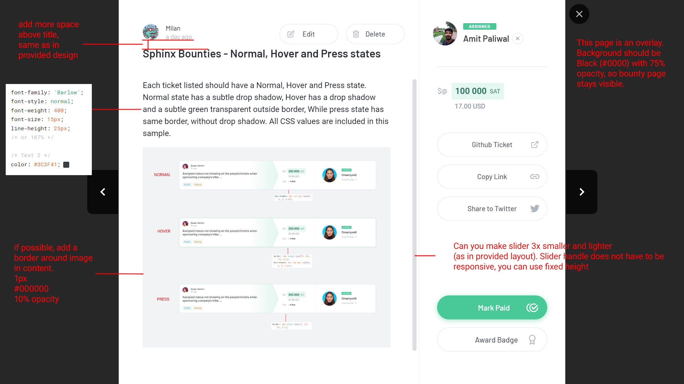 Sphinx Bounties [Part 5] - Details page [Desktop] · Issue #311 · stakwork/sphinx-tribes · GitHub