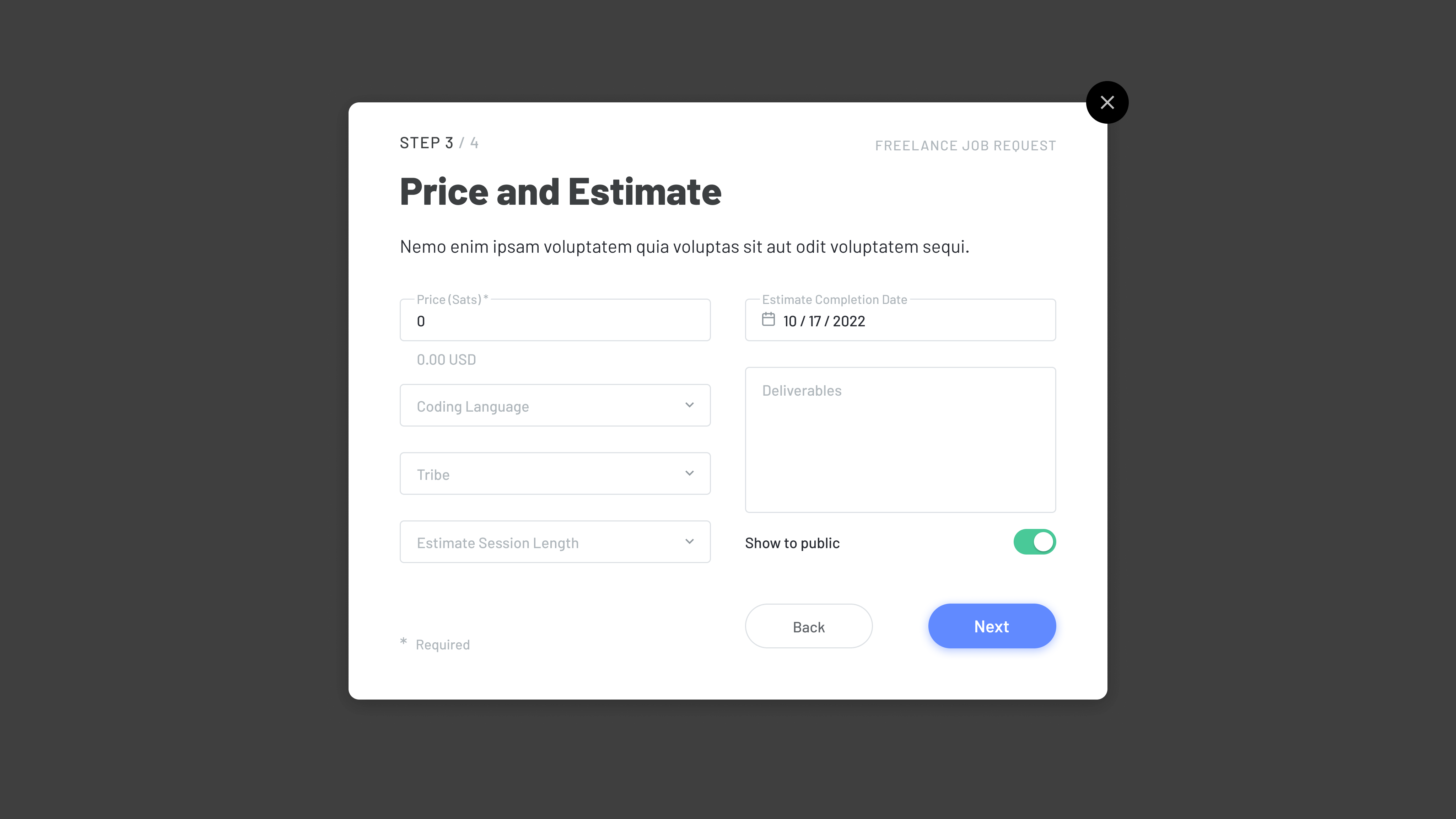 Additional Step For Bounty Creation Wizard · Issue 391 · Stakwork Sphinx Tribes · Github