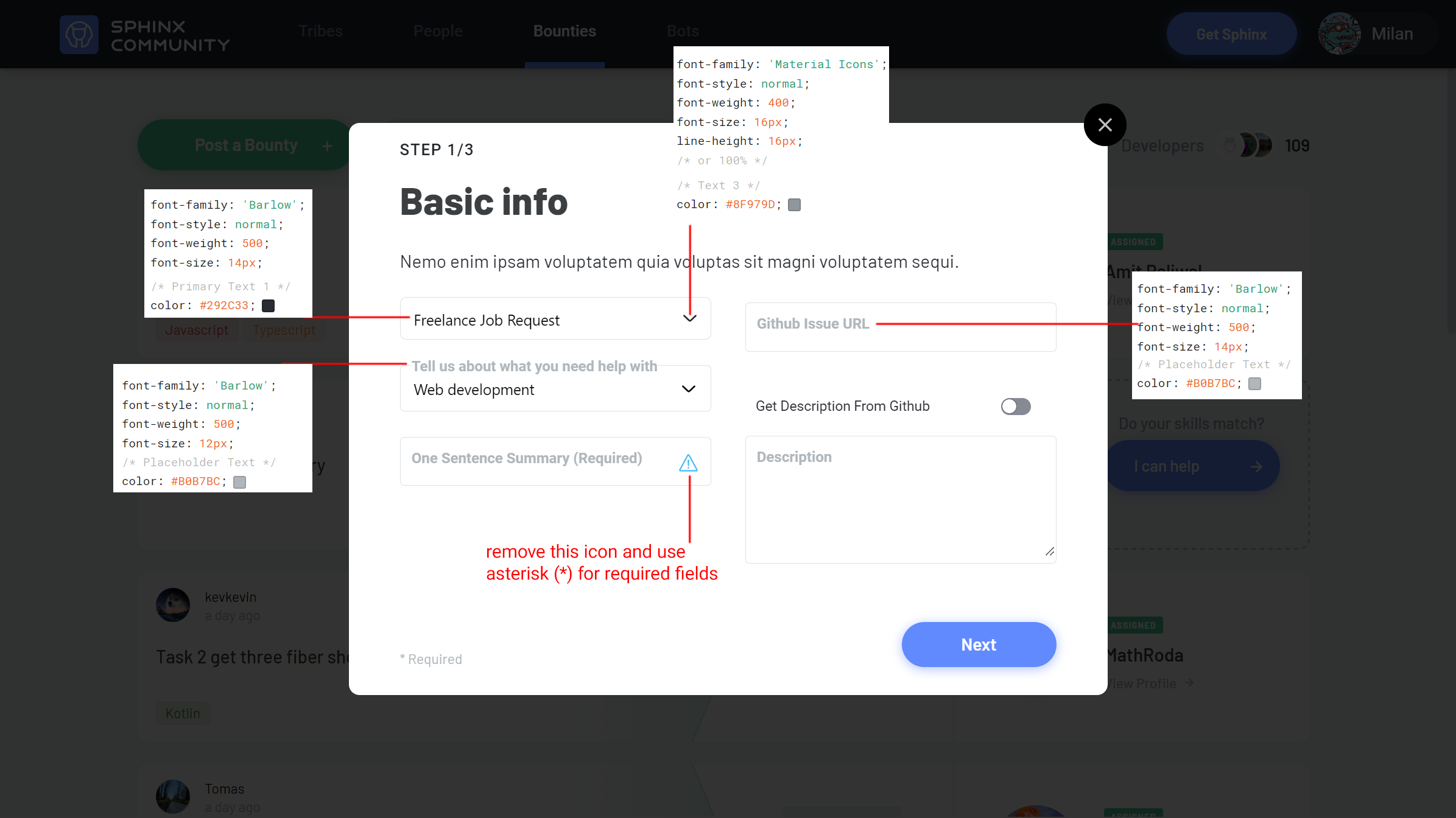 Sphinx Bounties [Part 6] - Bounty Creation Wizard · Issue #338 · stakwork/sphinx-tribes · GitHub