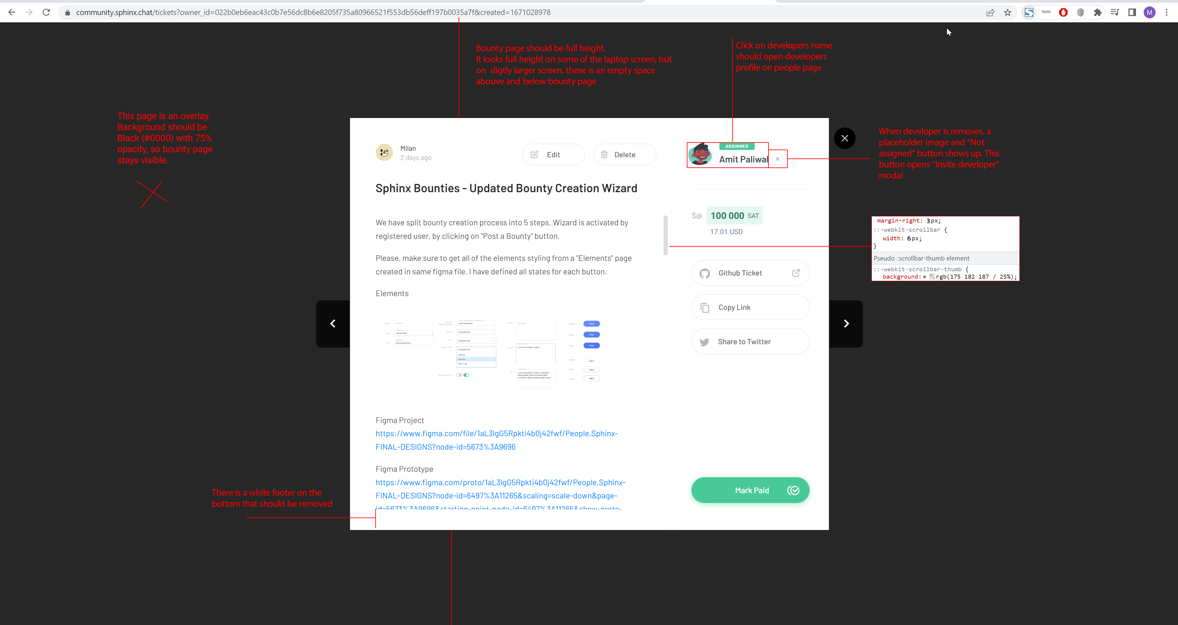 Sphinx Bounties [Part 5] - Details page [Desktop] · Issue #311 · stakwork/sphinx-tribes · GitHub